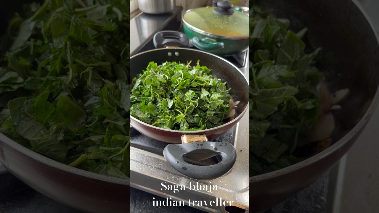 Simple saga bhaja #homemade #cooking #recipe #sagabhaja #odia #lunch # ...