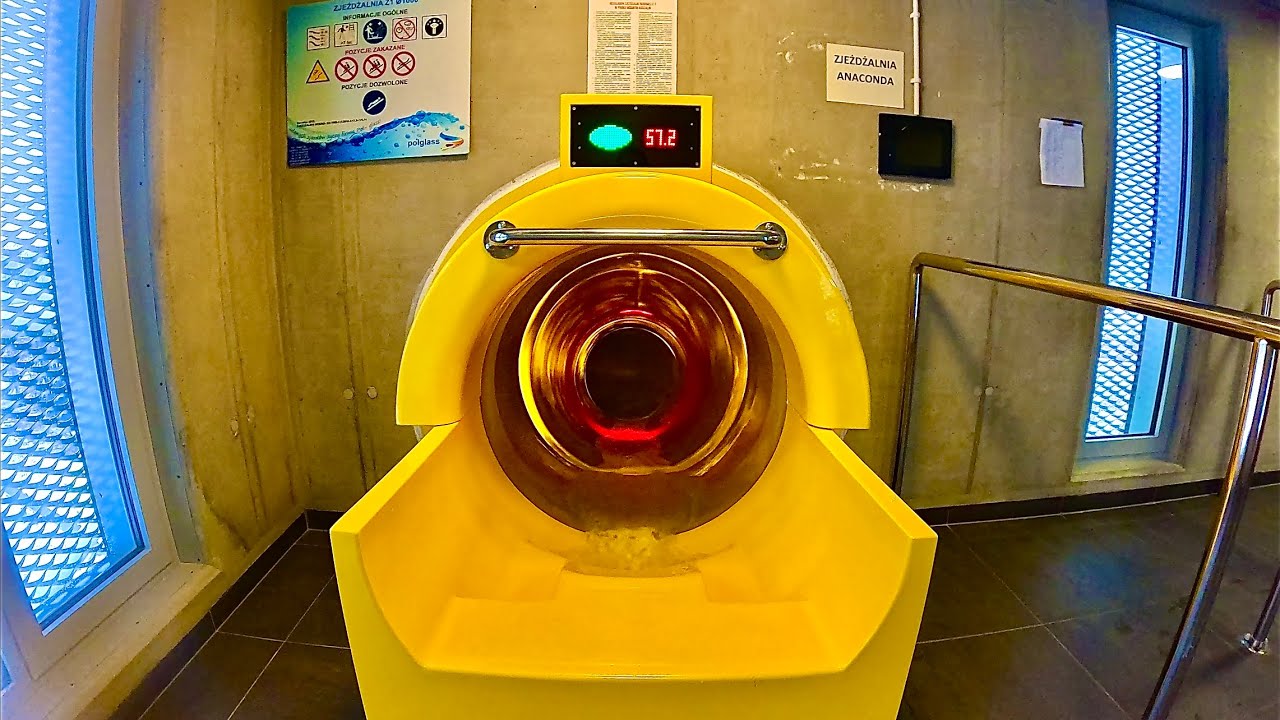 Longest Water Slide (Anaconda) at Aquapark Koszalin - YouTube