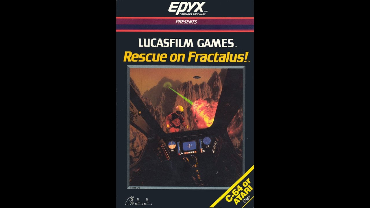 RESCUE ON FRACTALUS! (ATARI XE Gameplay Sample) - YouTube