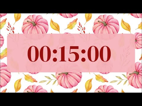 15 Minute Pink Pumpkin Fall Aesthetic Timer 🎃 - YouTube