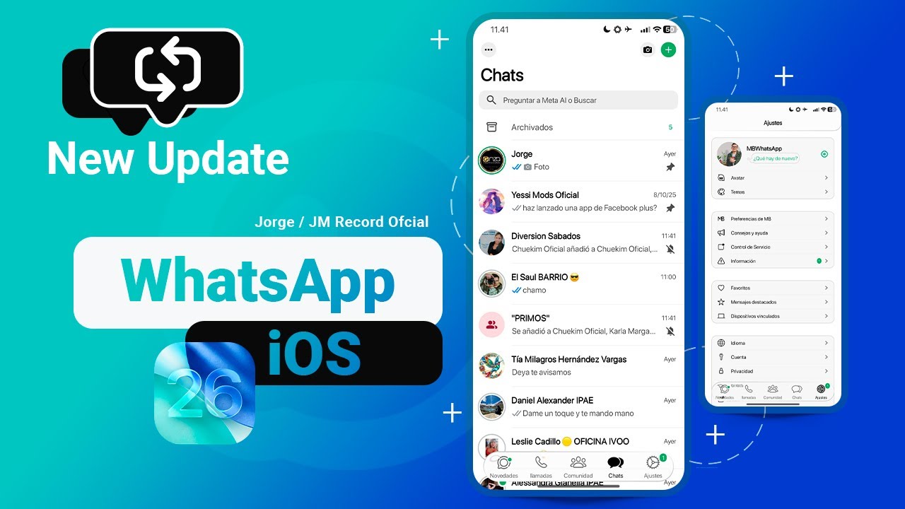 WHATSAPP iOS (MB Mods) ULTIMA VERSIÓN WHATSAPP ESTILO IPHONE ULTIMA ...