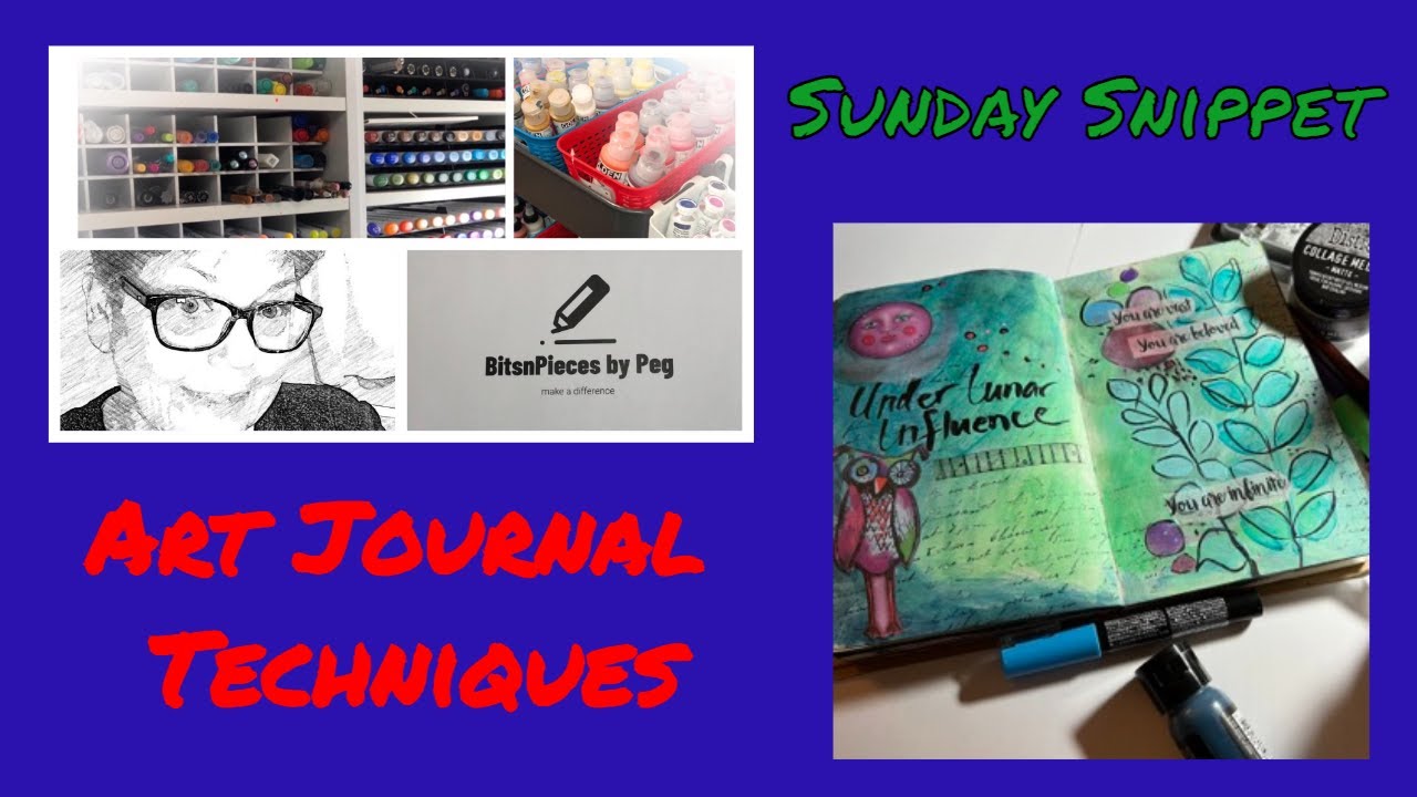 Sunday Snippet Art Journal Ideas - YouTube