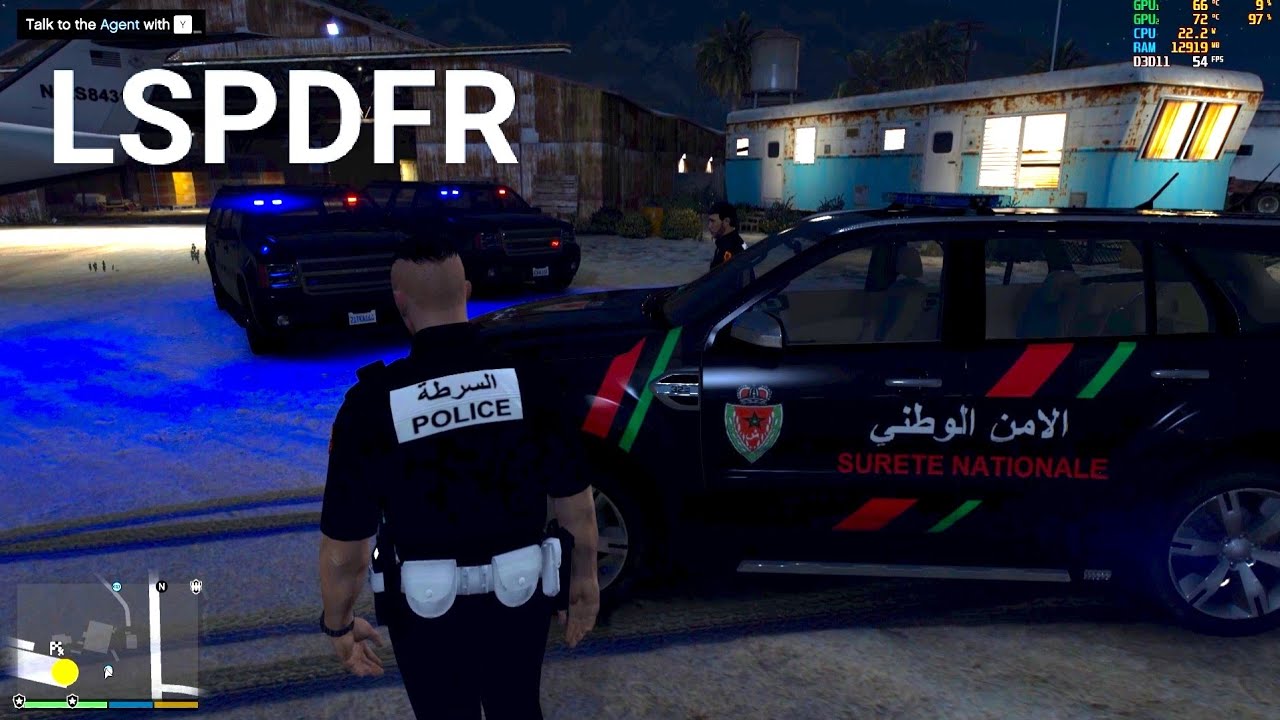 @LSPDFR POLICE VS GANGS 🚨🚨👮 شرطة المغربية ضد العصابات - YouTube
