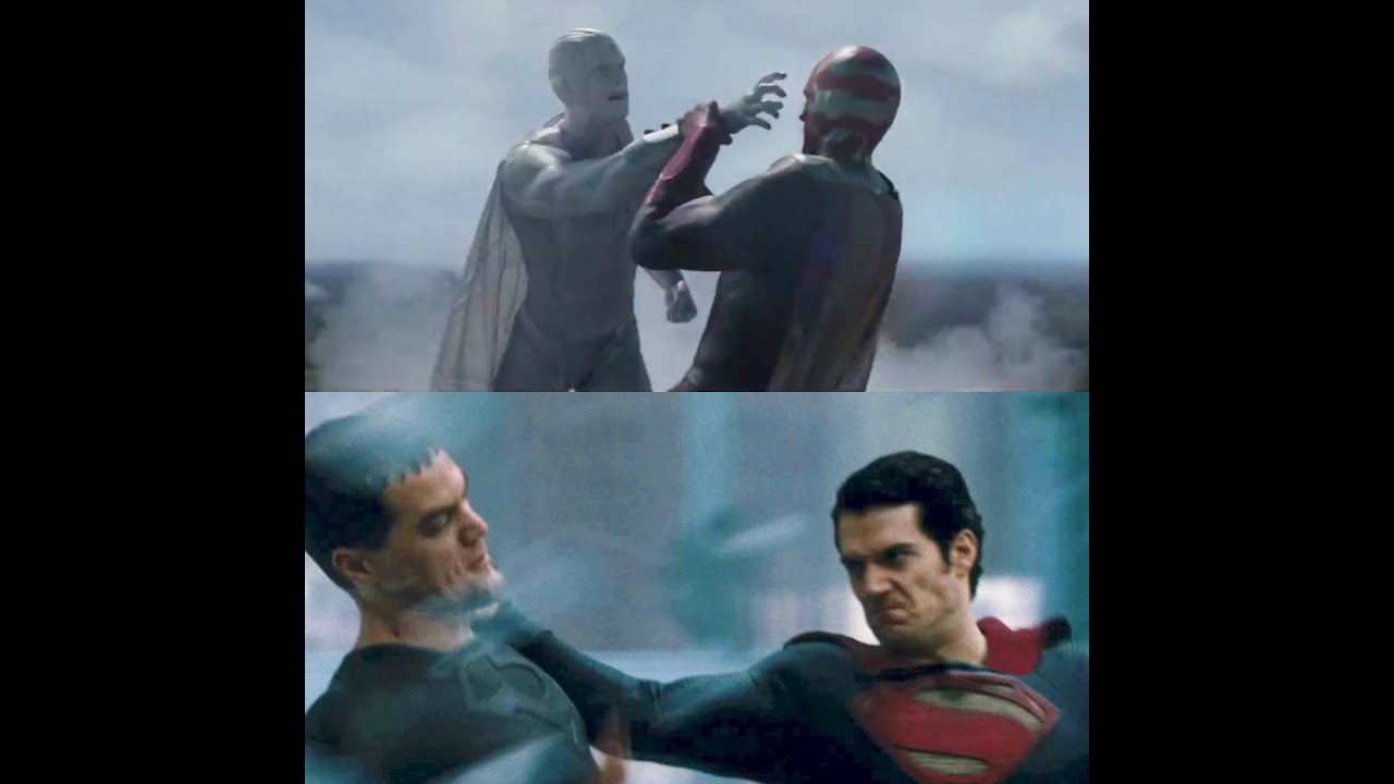 Vision vs. White Vision and Superman vs. Zod/Doomsday (Side by Side ...