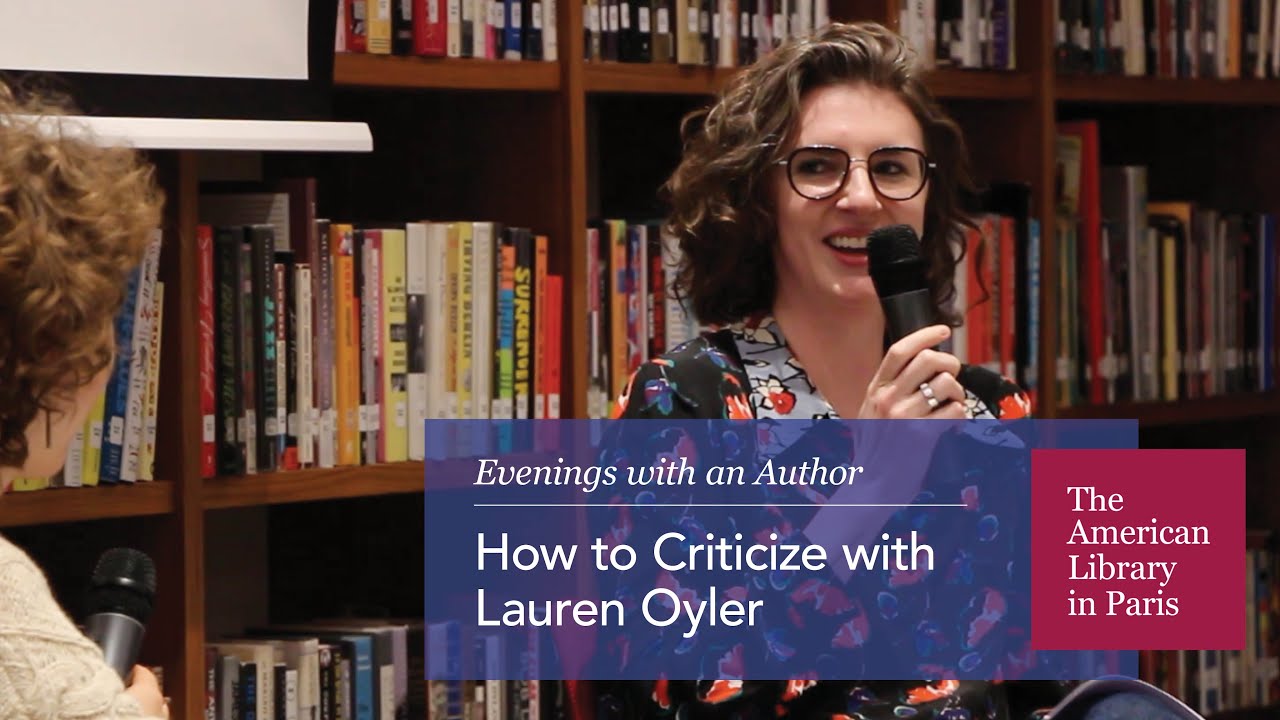 How to Criticize with Scholar of Note Lauren Oyler - YouTube