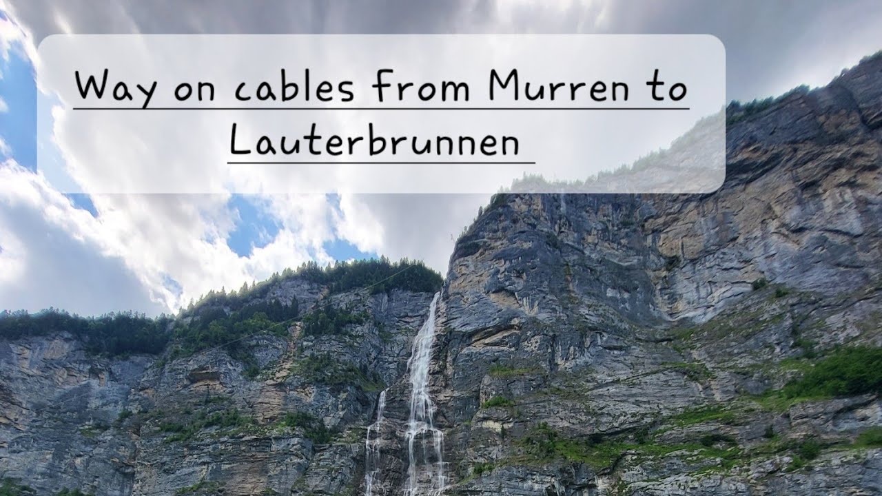 Funicular and Sky view of Lauterbrunnen from Murren 🇨🇭 !!! - YouTube