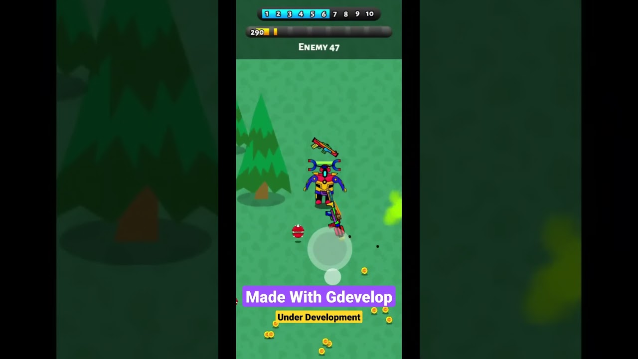 Made with Gdevelop with no code game engine - YouTube