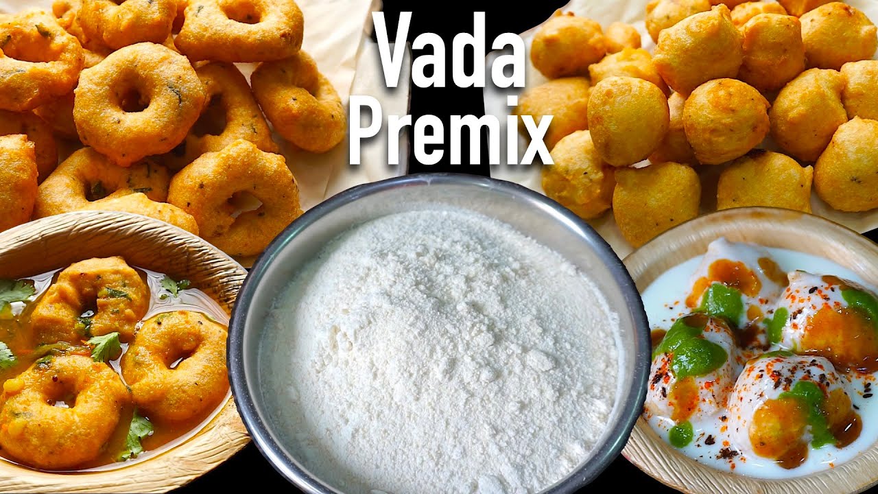 Medu vada premix recipe | vada premix | Dahi vada premix | instant vada ...