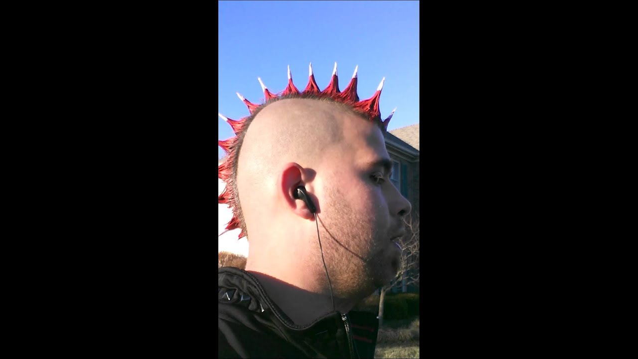 Liberty spike mohawk - YouTube