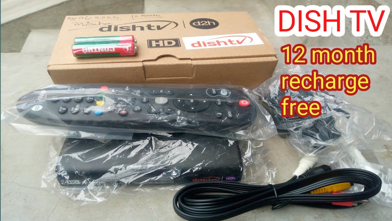 dish tv HD setup box install 1y recharge free ডিস টিভি কিভাবে লাগাবেন 1 ...