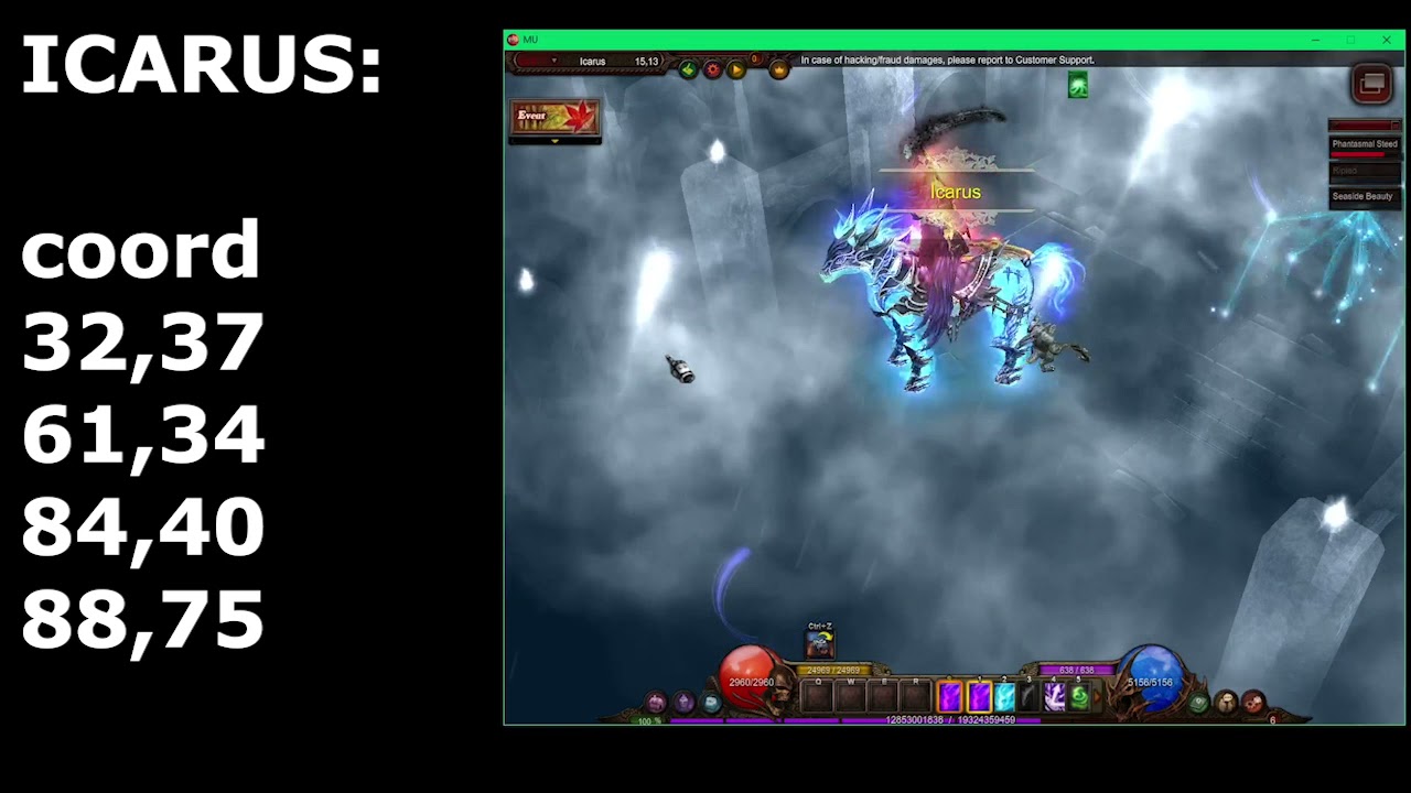 GLOBAL MU ONLINE Mapas y Spots Coordenadas - YouTube