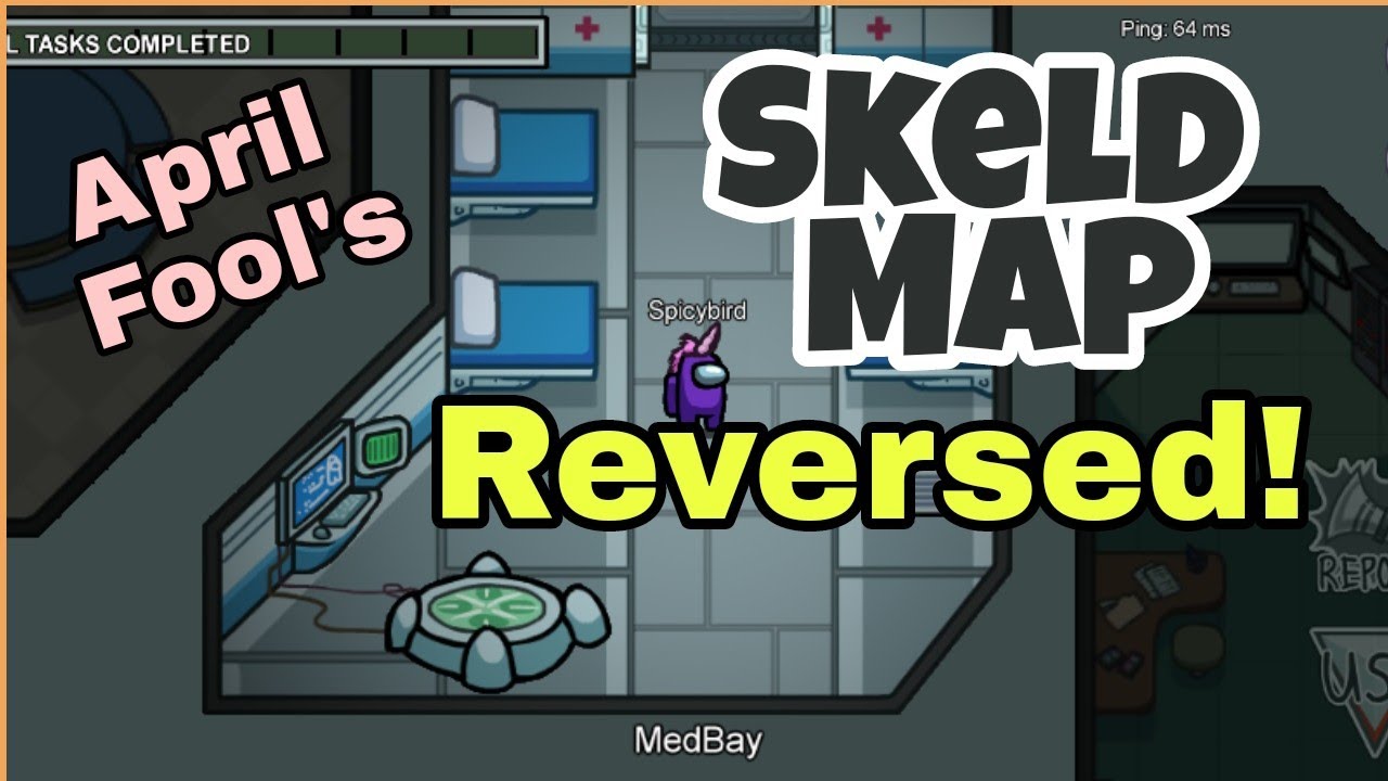 Skeld Map is REVERSED! April Fool's Update - Among Us - YouTube