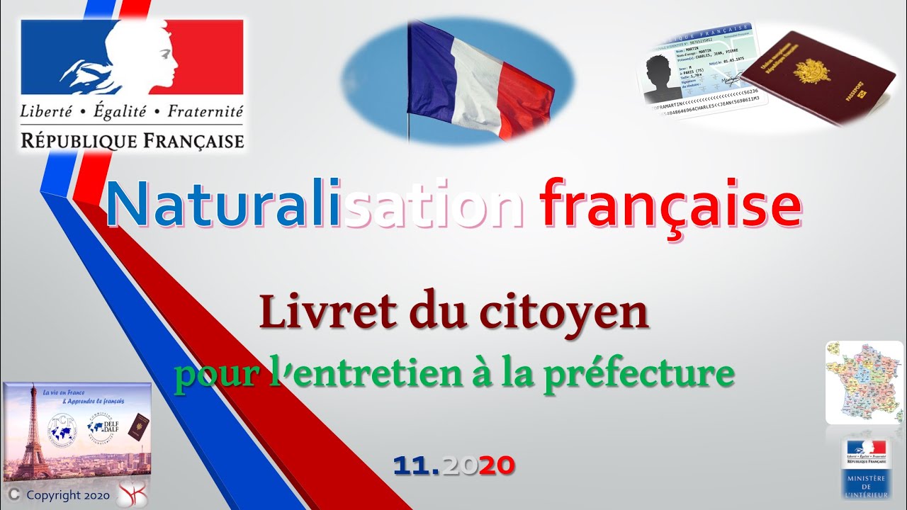 Naturalisation Française Livret Du Citoyen Youtube