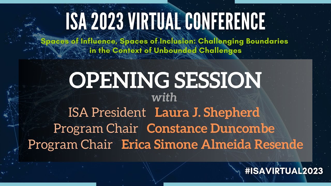 ISA Virtual 2023 Conference Opening Session - YouTube