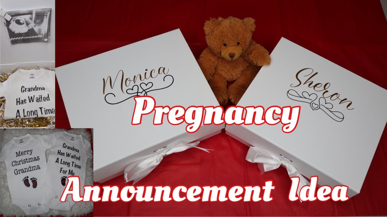 How To Make a Baby/Pregnancy Announce Box - YouTube
