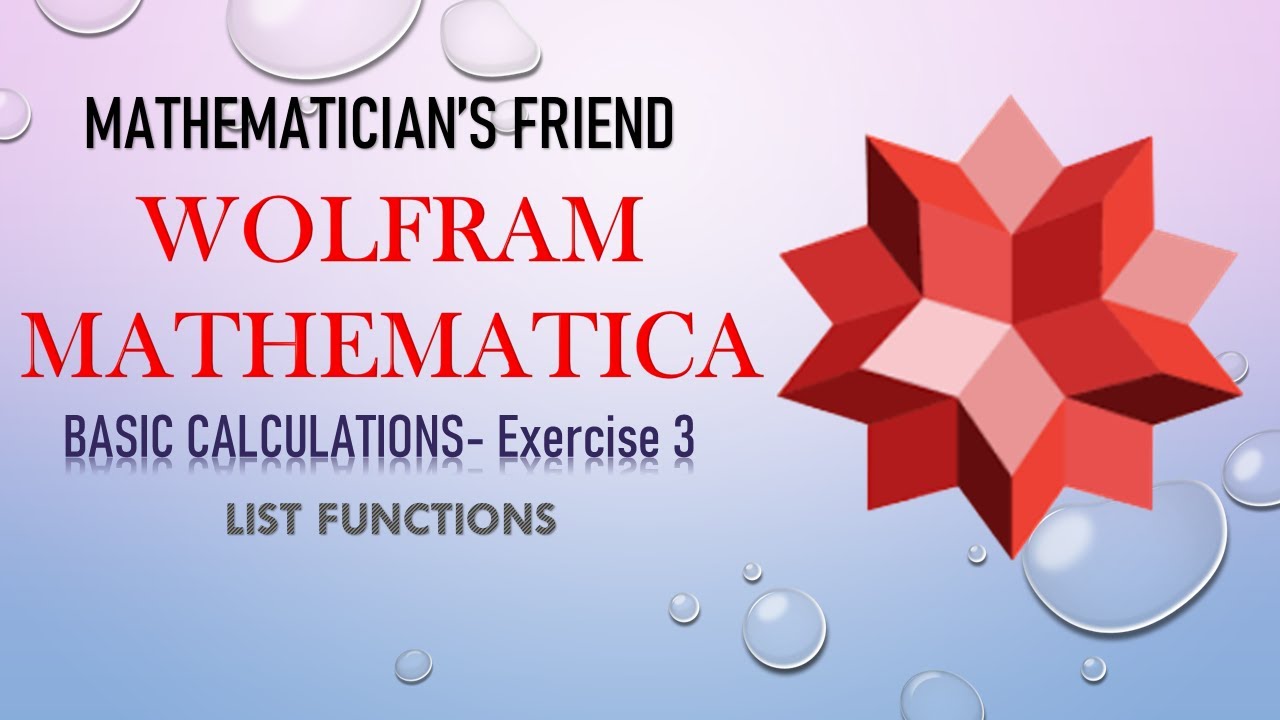 List Functions Wolfram Mathematica Tutorial Youtube
