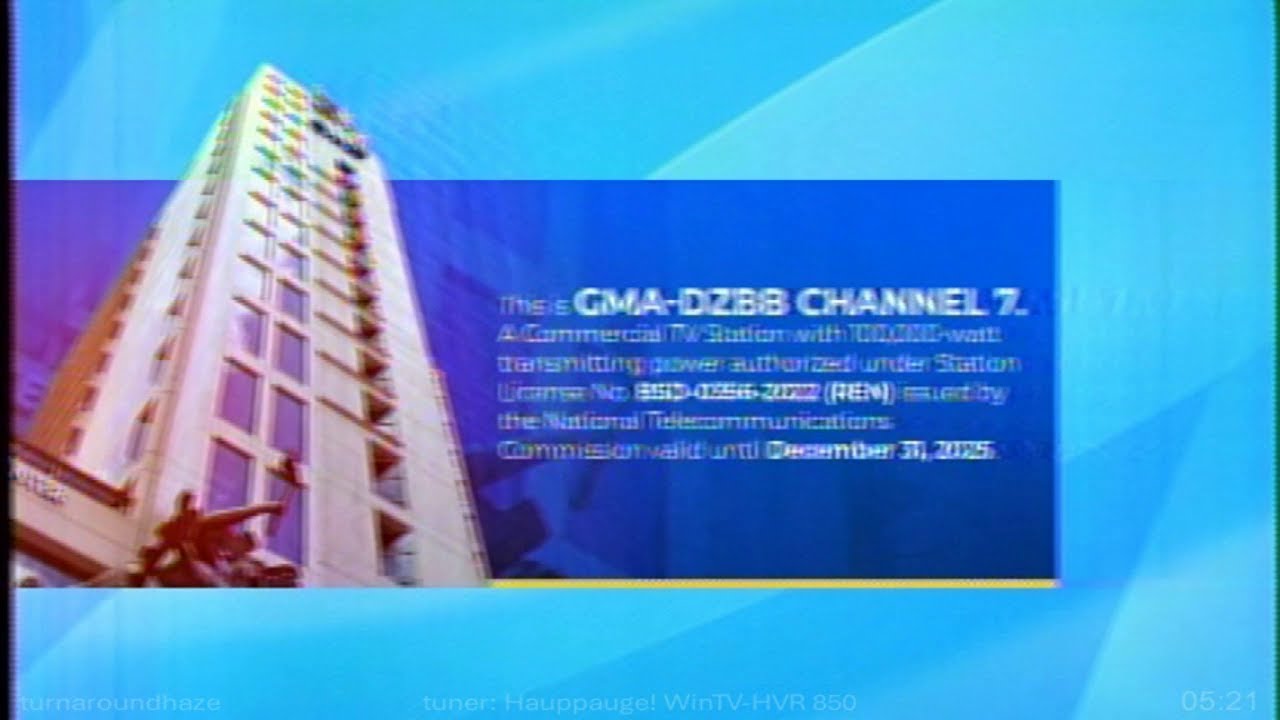 GMA 7 Sign-on (2025/07/13 05:19) on Analog TV via Hauppauge! WinTV USB ...