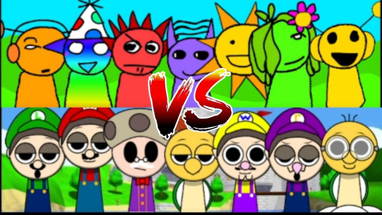 The Super Sprunky Brothers #sprunki #vs - YouTube