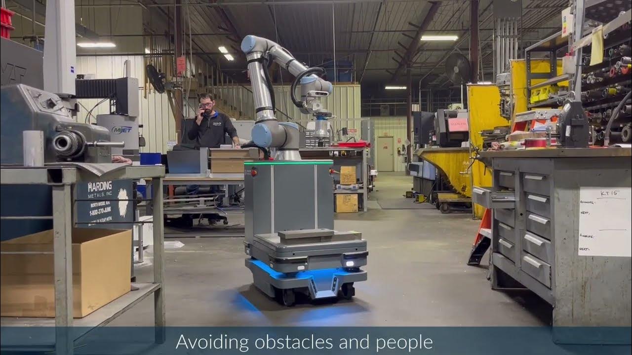 ER-FLEX - Machine tending - user case. 24/7 workflow cycle - YouTube