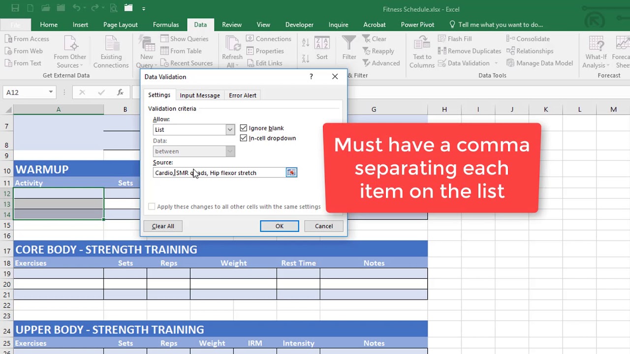 Drop Down Menu In Excel YouTube Drop Down Menu In Excel YouTube