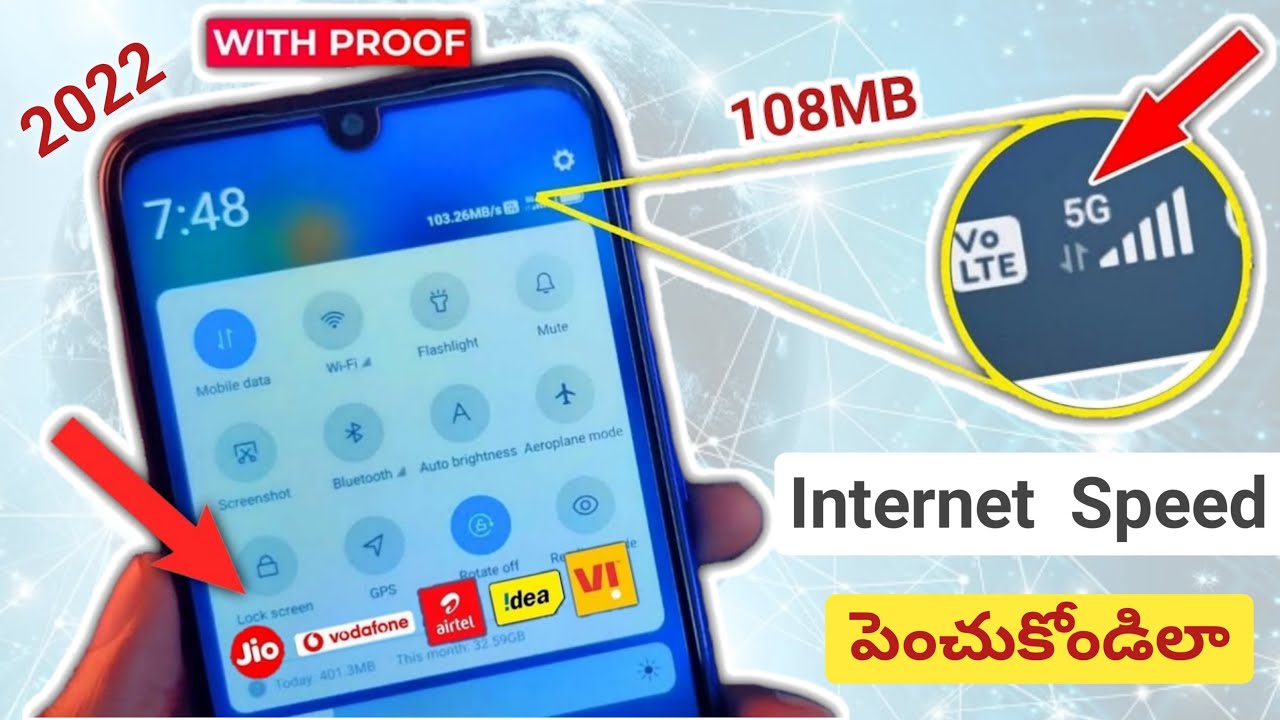 How to Get Fastest Mobile Data Speeds In Telugu | Mobile Data Speed ...