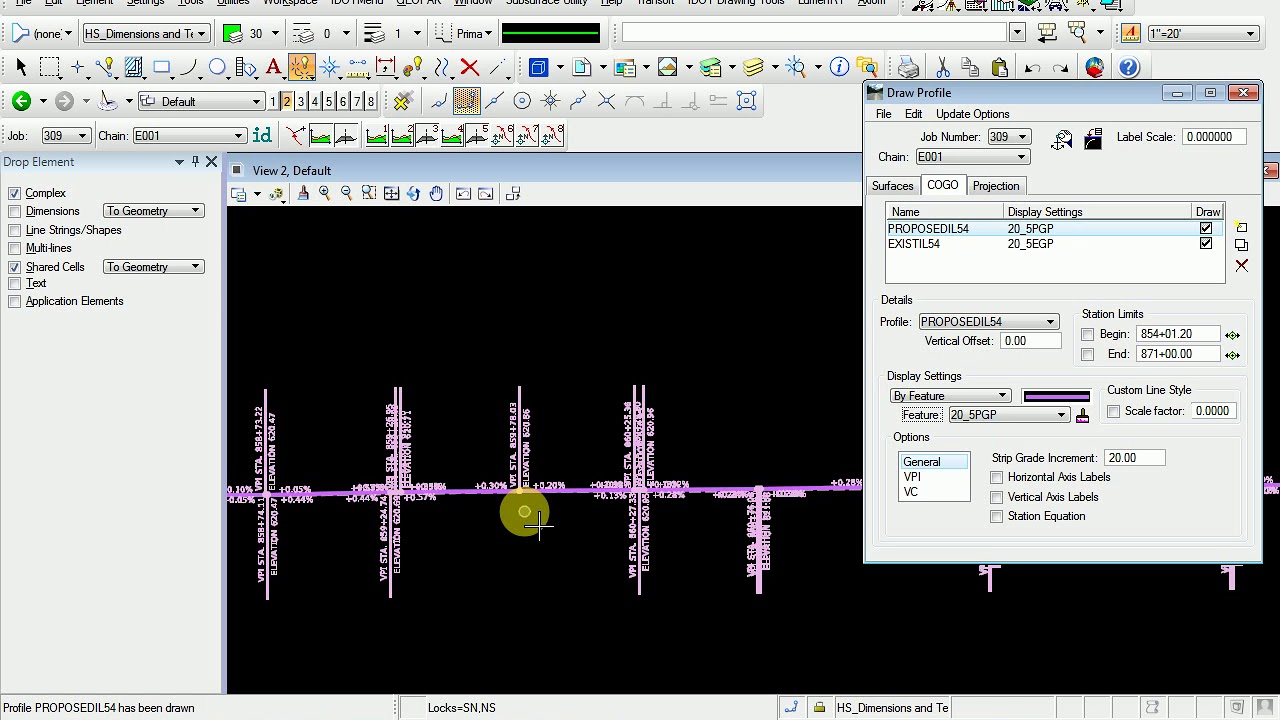 Roadway Plan Development - Legacy Geopak - 6 of 6 - YouTube