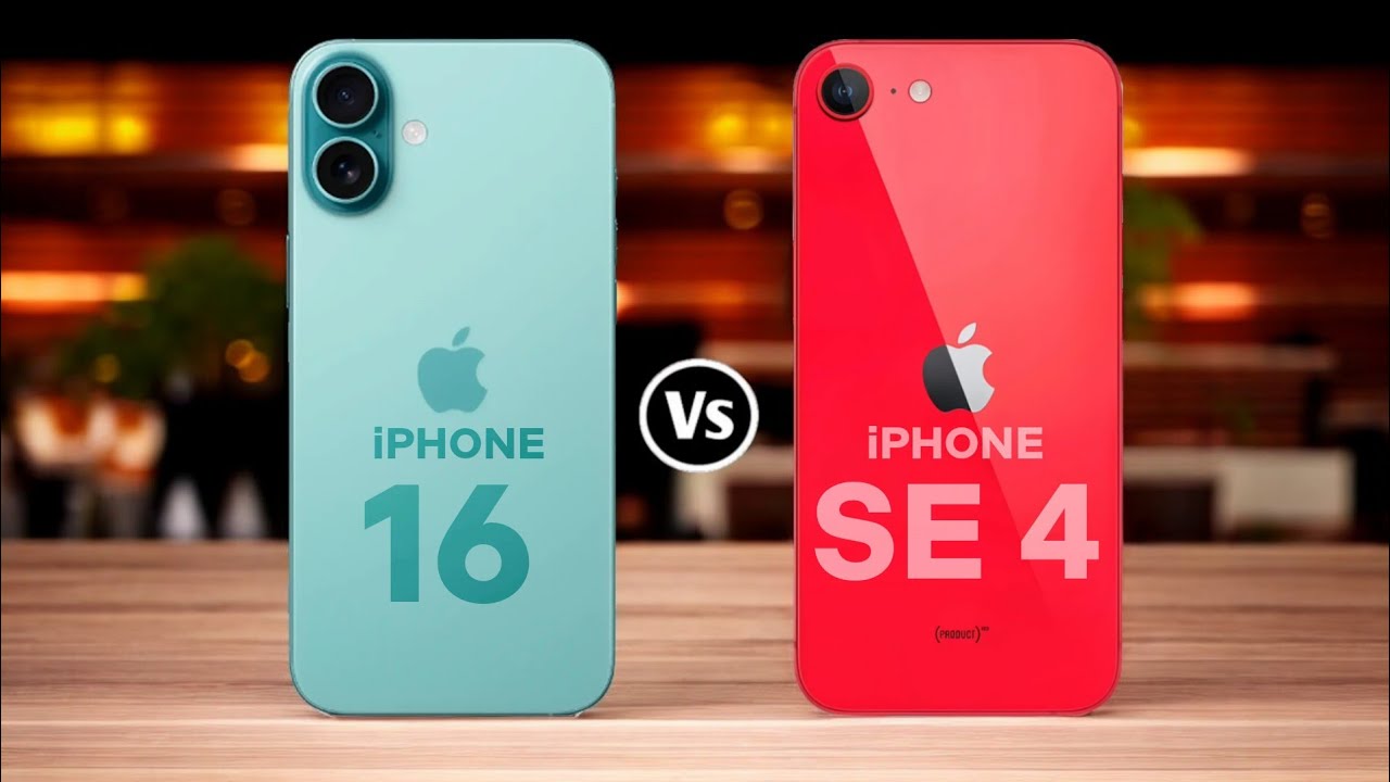 Apple iPhone 16 Vs Apple iPhone SE 4 - YouTube