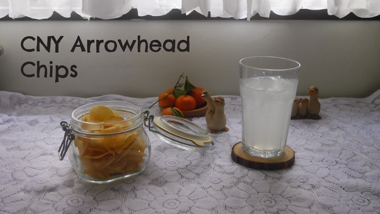 [How to] CNY Arrowhead Chips | Chinese New Year Snacks | Homemade - YouTube