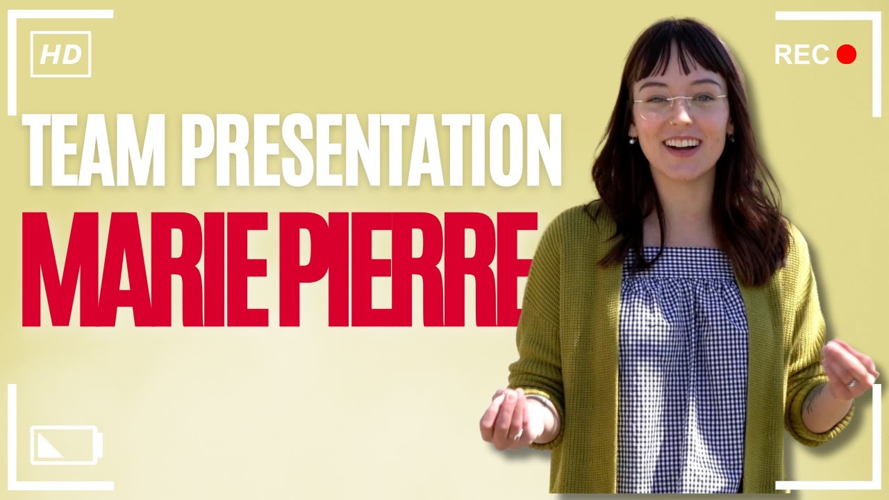Team Presentation : Marie Pierre, New Teacher! - YouTube