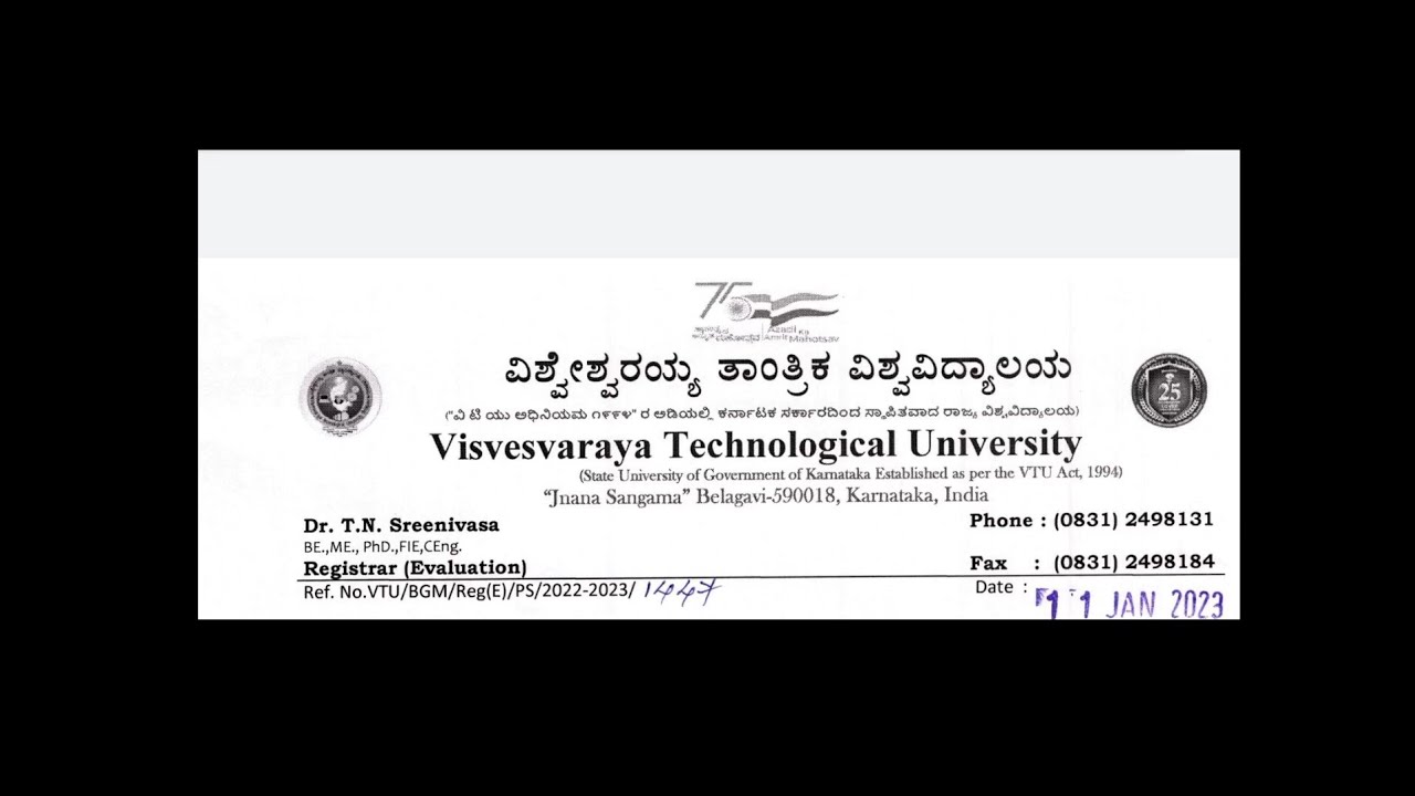 #VTU UPDATE TODAY :- 11-01-2023 | REVISED VTU EXAM DATE ..!📑 - YouTube