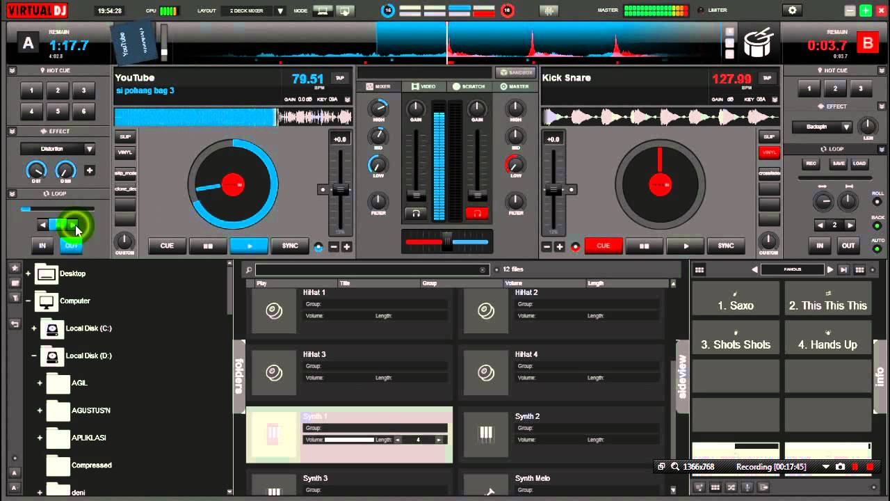 Tutorial Virtual Dj. ( Si Ohang ) Belajar. - YouTube