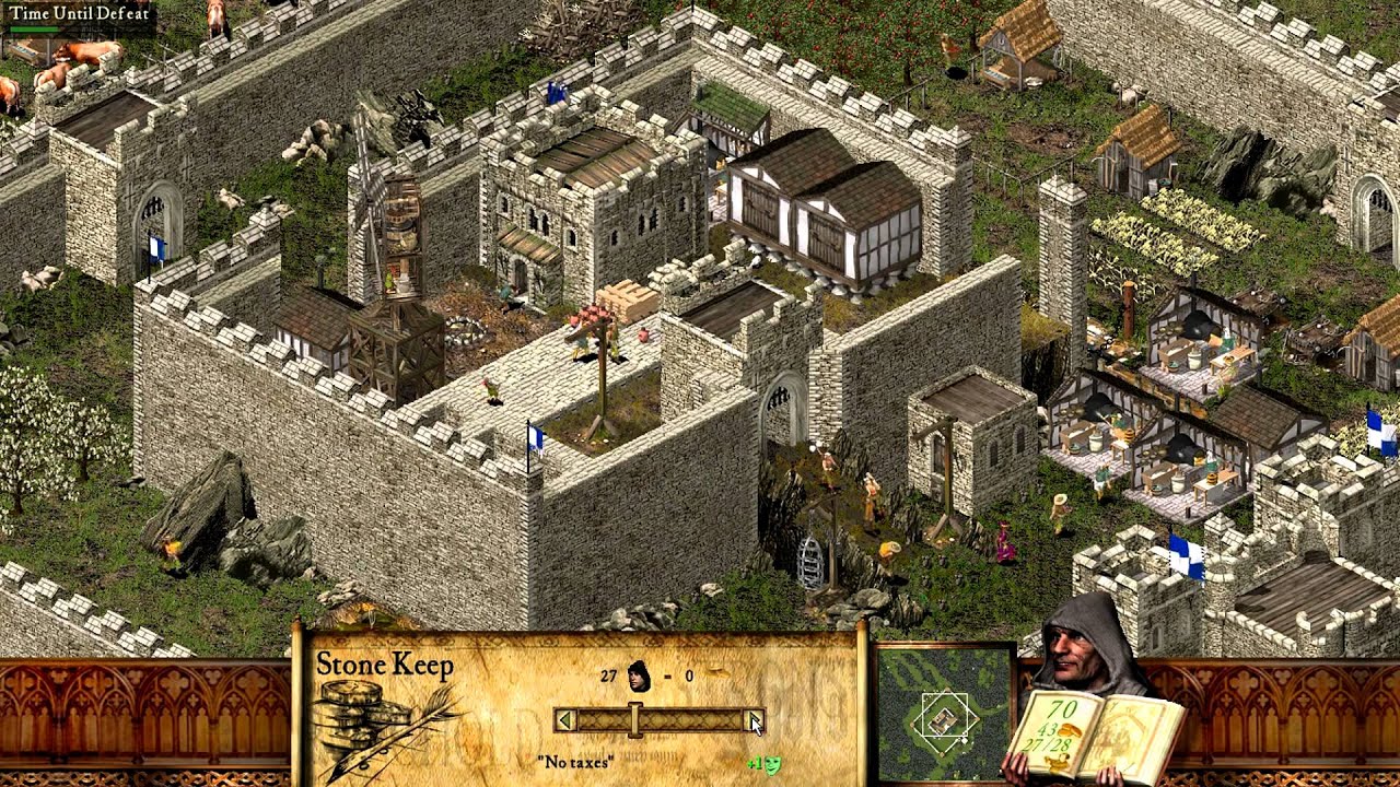 Stronghold HD gameplay - mission 5 economic campaign walkthrough - YouTube