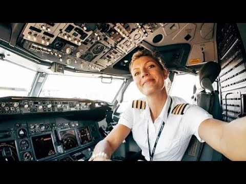 Kokpitten saniye saniye Kadın pilot uçağı muazzam inişle gerçekleştirdi