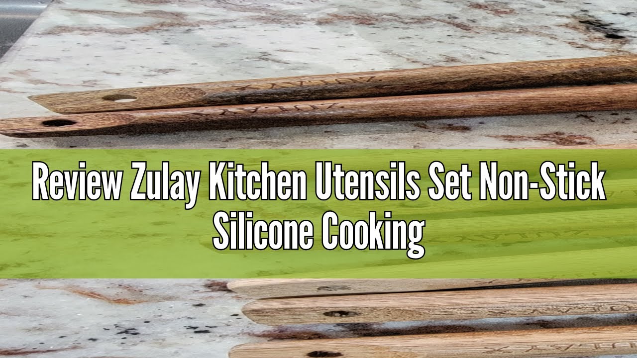 Review Zulay Kitchen Utensils Set Non-Stick Silicone Cooking Utensils ...