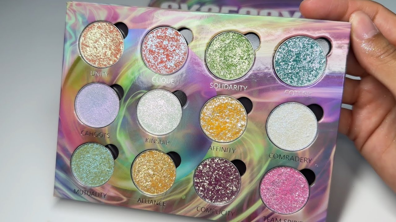 New MBA Cosmetics Synergy Palette Swatches - YouTube