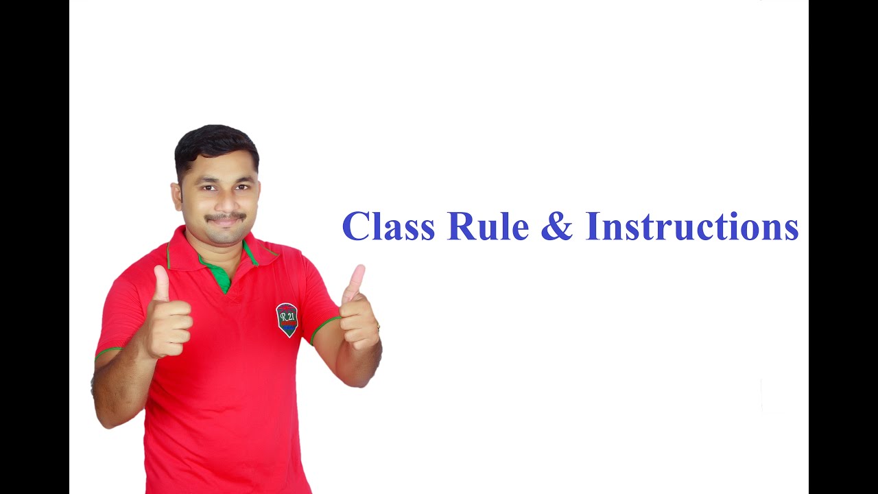 Class Introduction & Rules - YouTube