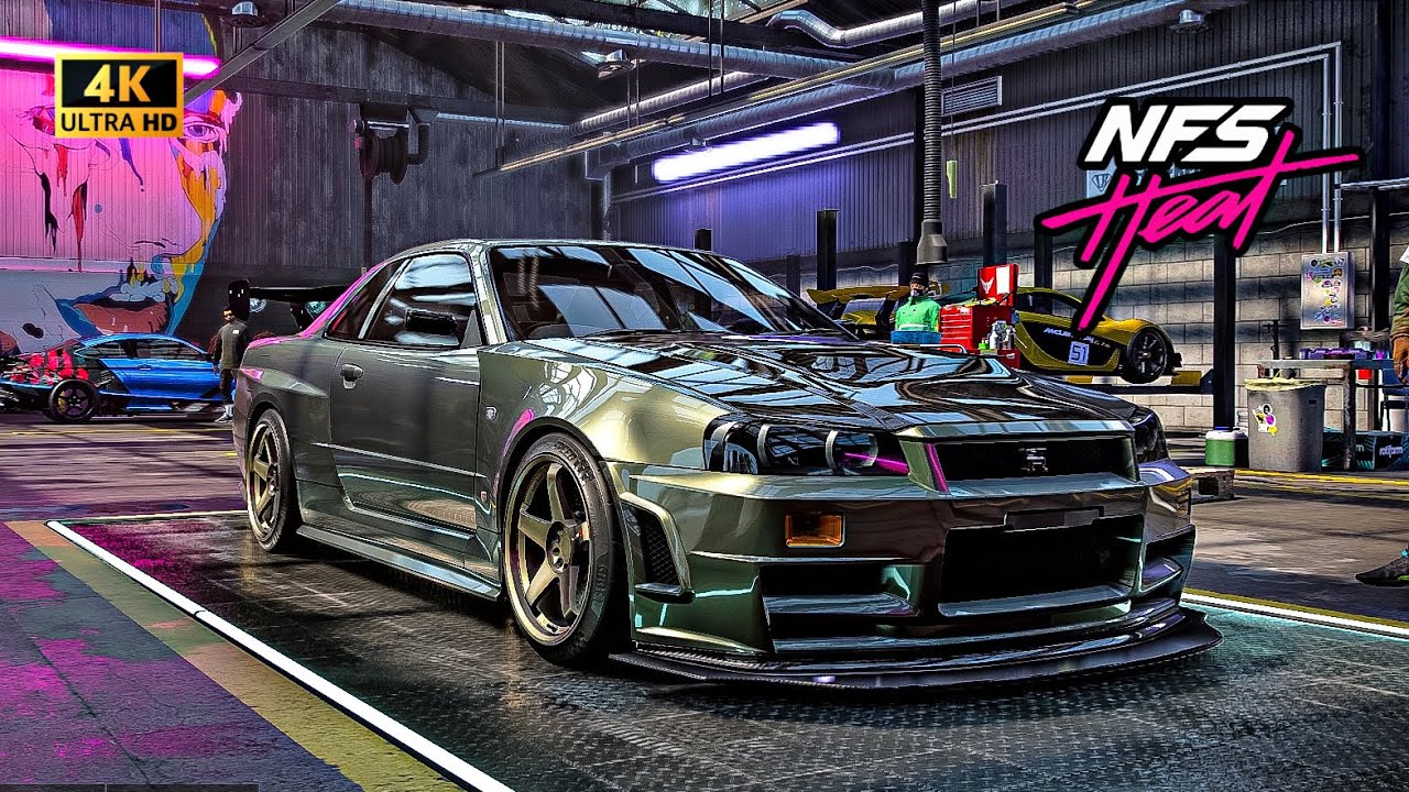 Nissan Skyline R34 GTR - NFS Heat | Gameplay 4K - YouTube