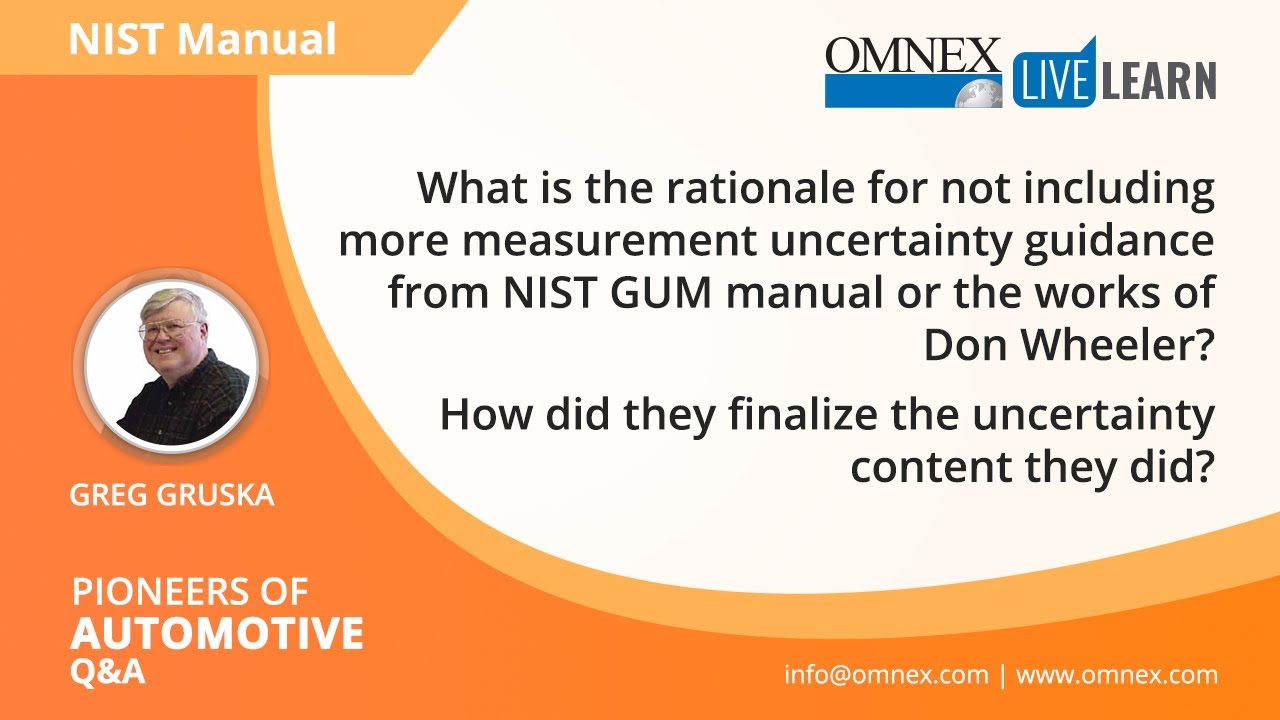 Omnex Q&A - Rationale for not including more measurement uncertainty ...
