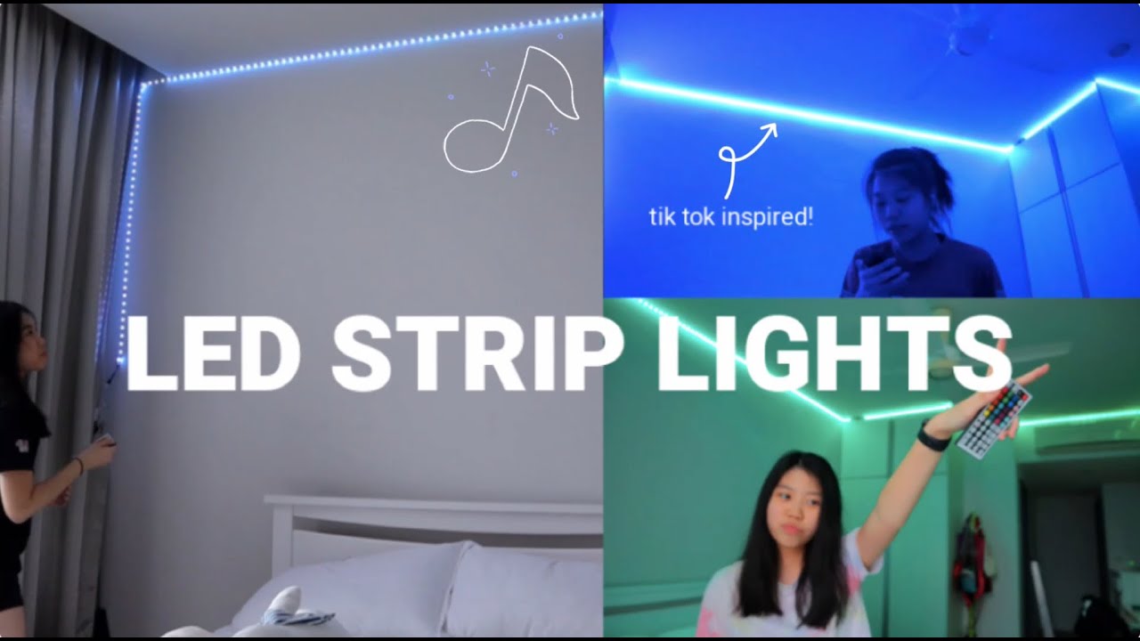 i bought LED STRIP LIGHTS for my room ! | kaylee kwa - YouTube