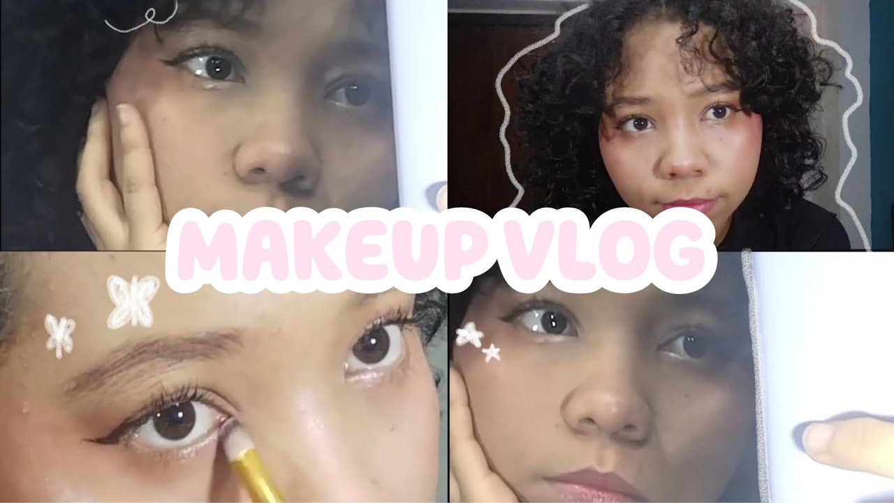 MAKEUP VLOG ୨୧ grwm + cute makeup routine - YouTube