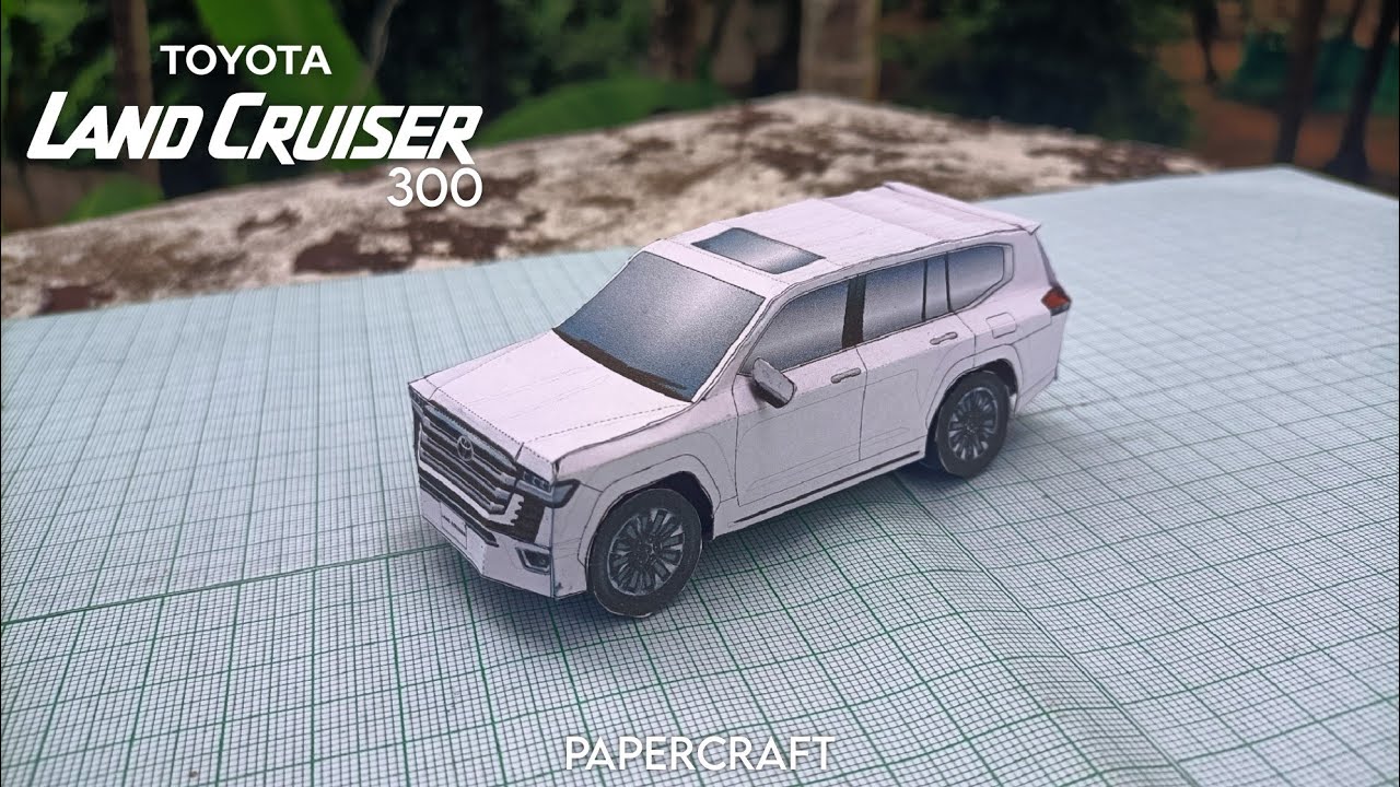 2021 Toyota Land cruiser 300 Paper car model - Paper scale land cruiser ...