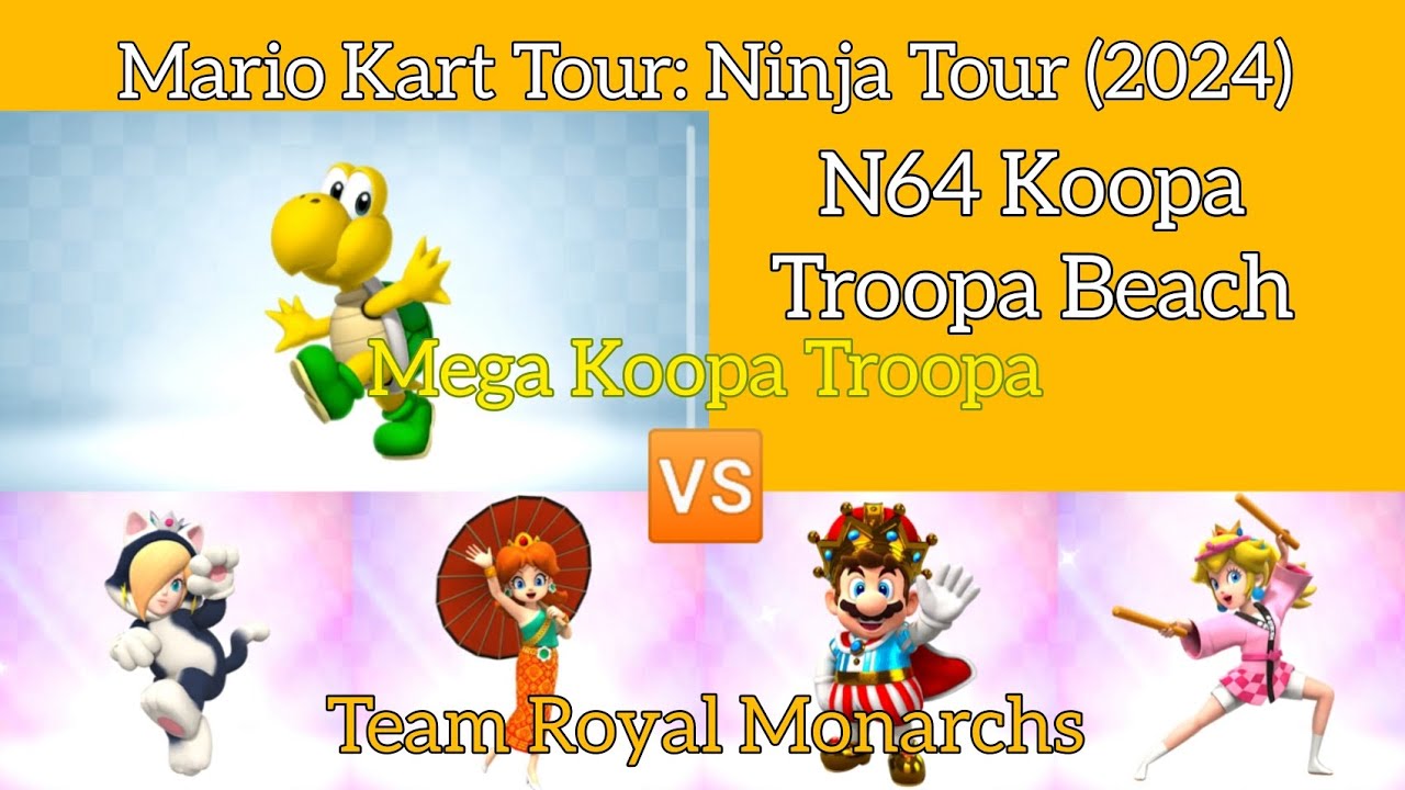 Team Royal Monarchs VS Mega Koopa Troopa in N64 Koopa Troopa Beach ...