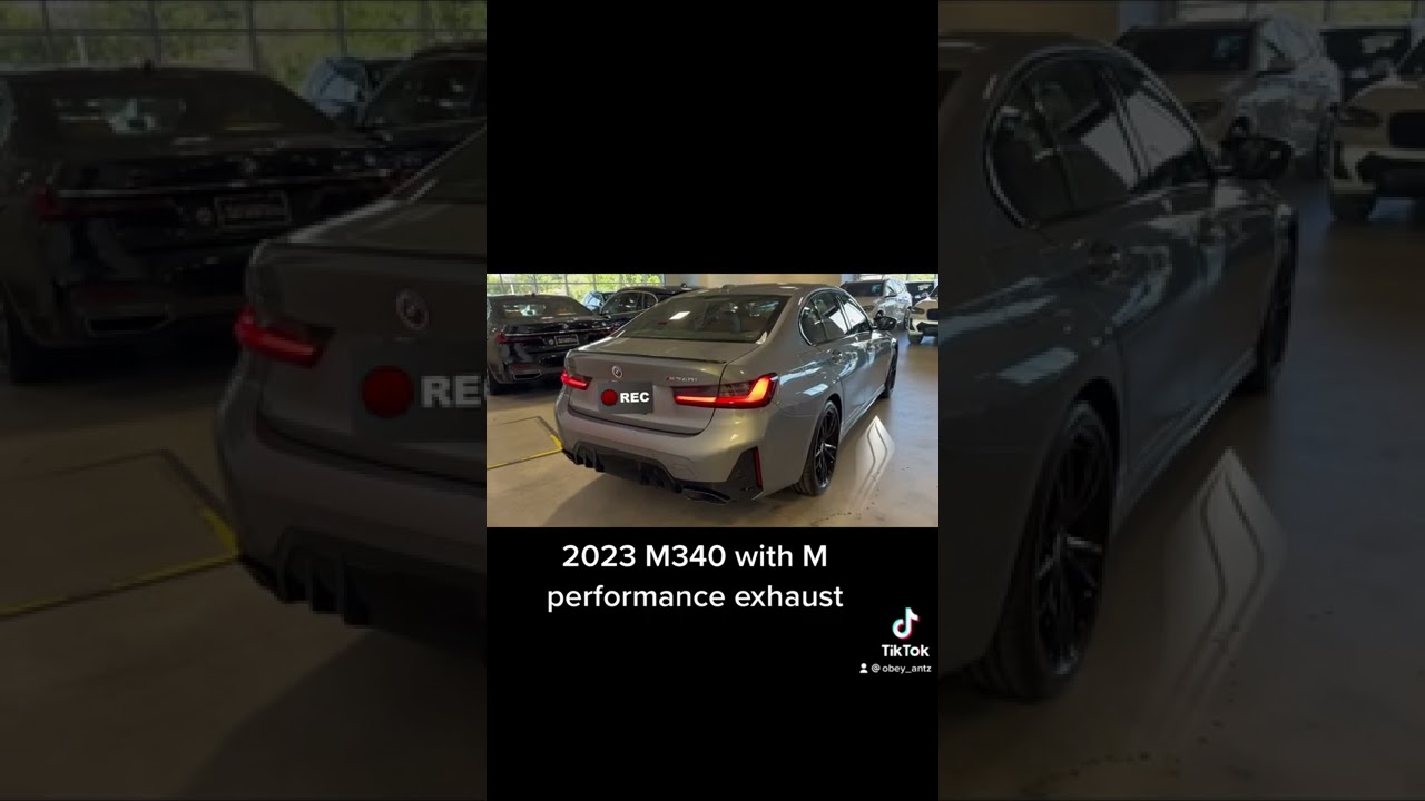 2023 M340 LCI with M-performance exhaust - YouTube