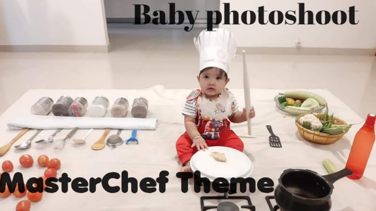 MasterChef Theme photoshoot | kitchen Theme.#9montholdbabyphotoshoot# ...