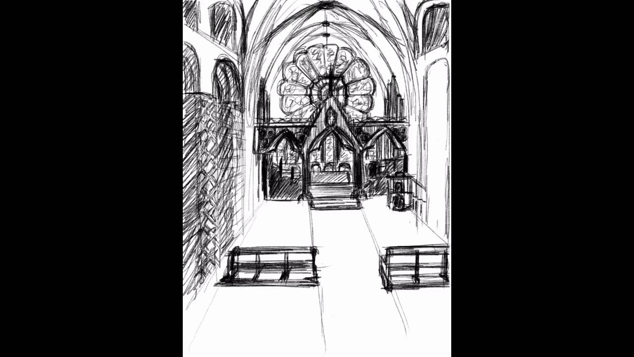 Durham Cathedral Sketch Time-Lapse - YouTube