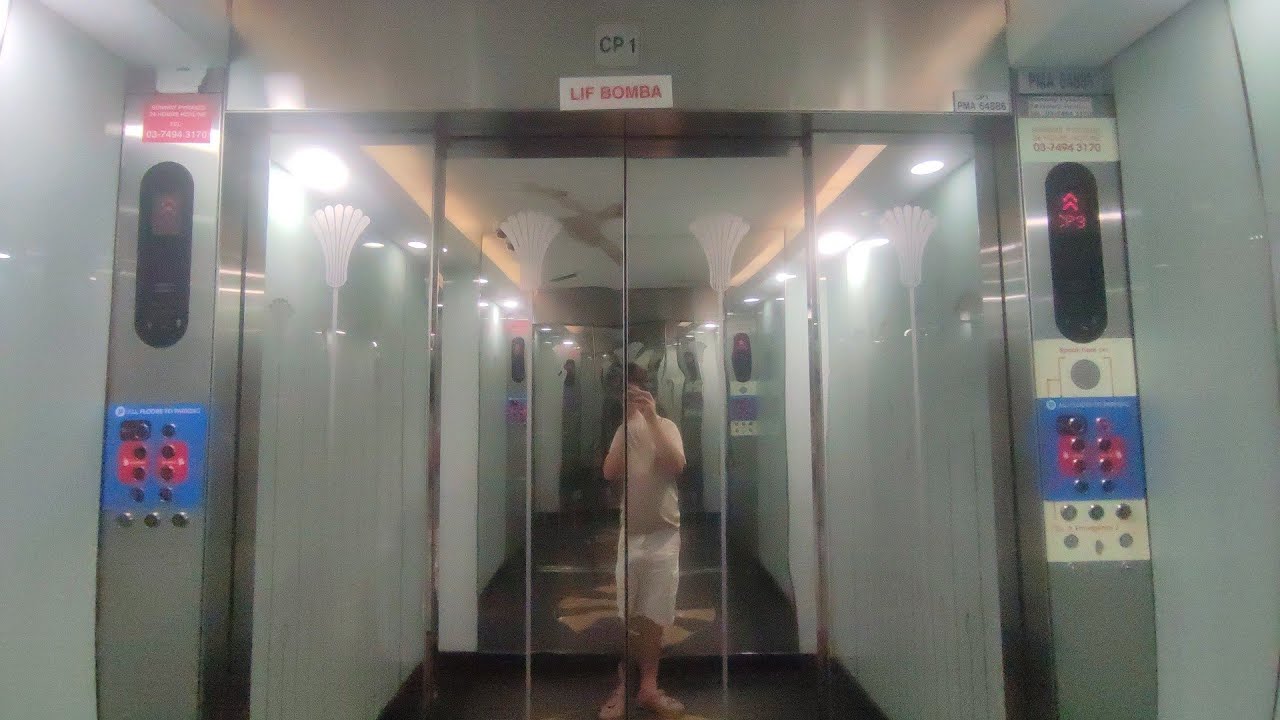 KONE Traction Elevators at Sunway Pyramid Mall, Selangor, Malaysia (CP1) - YouTube