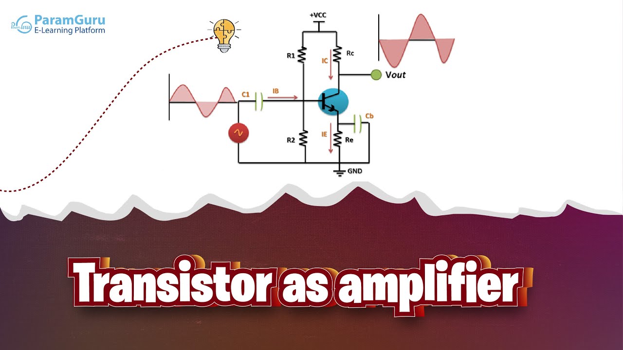 Transistor as amplifier - YouTube
