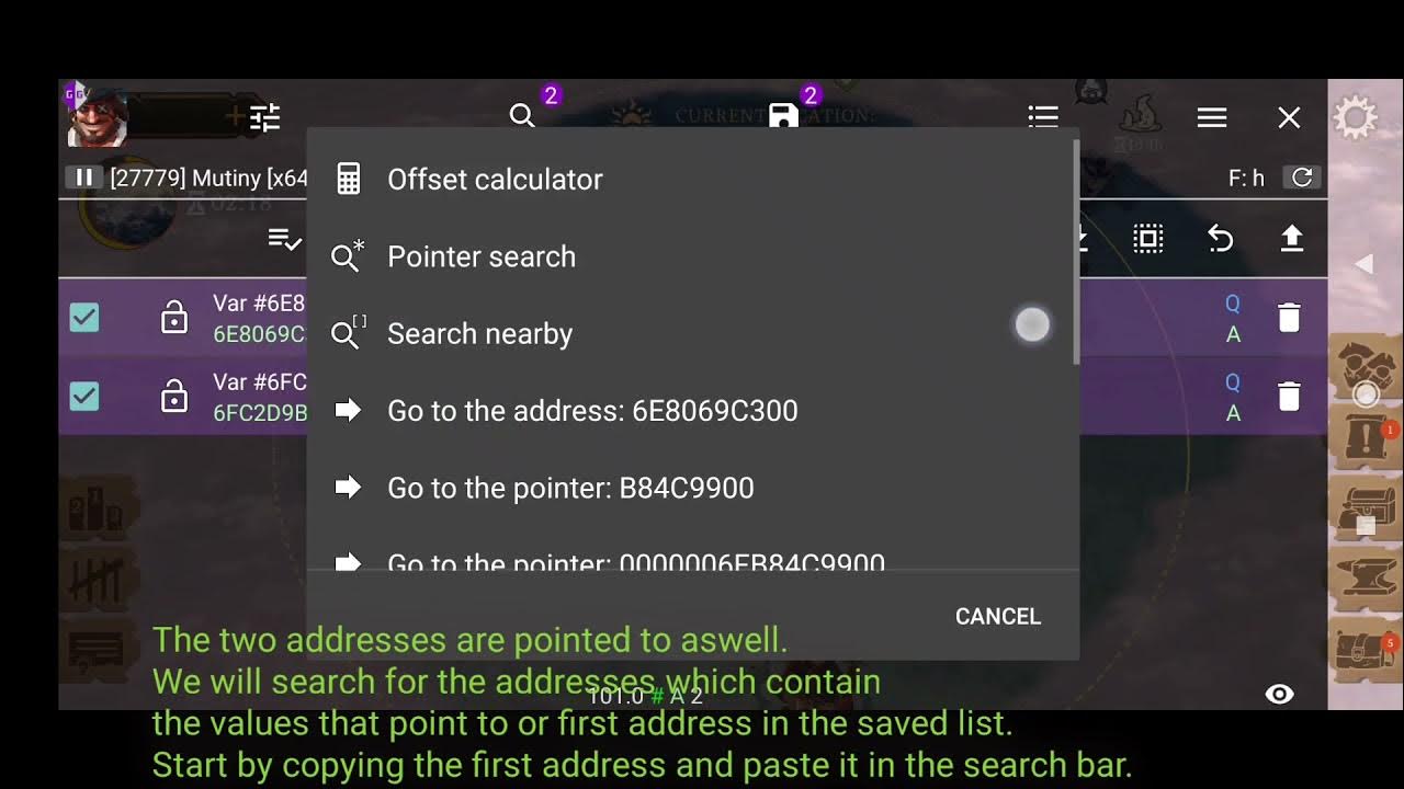 Tutorial Mutiny: How to find speed walk using gameguardian - YouTube