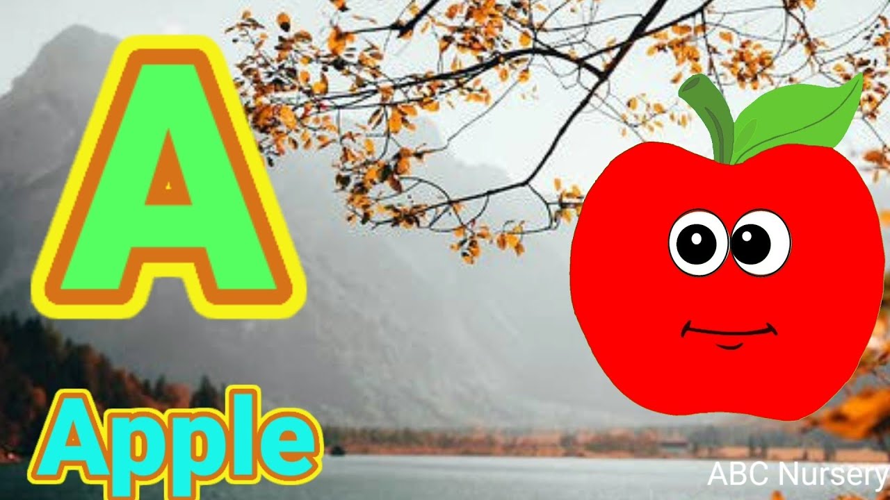 ABC learning@ ABC Nursery || A for Apple || B for ball || C for cat # ...