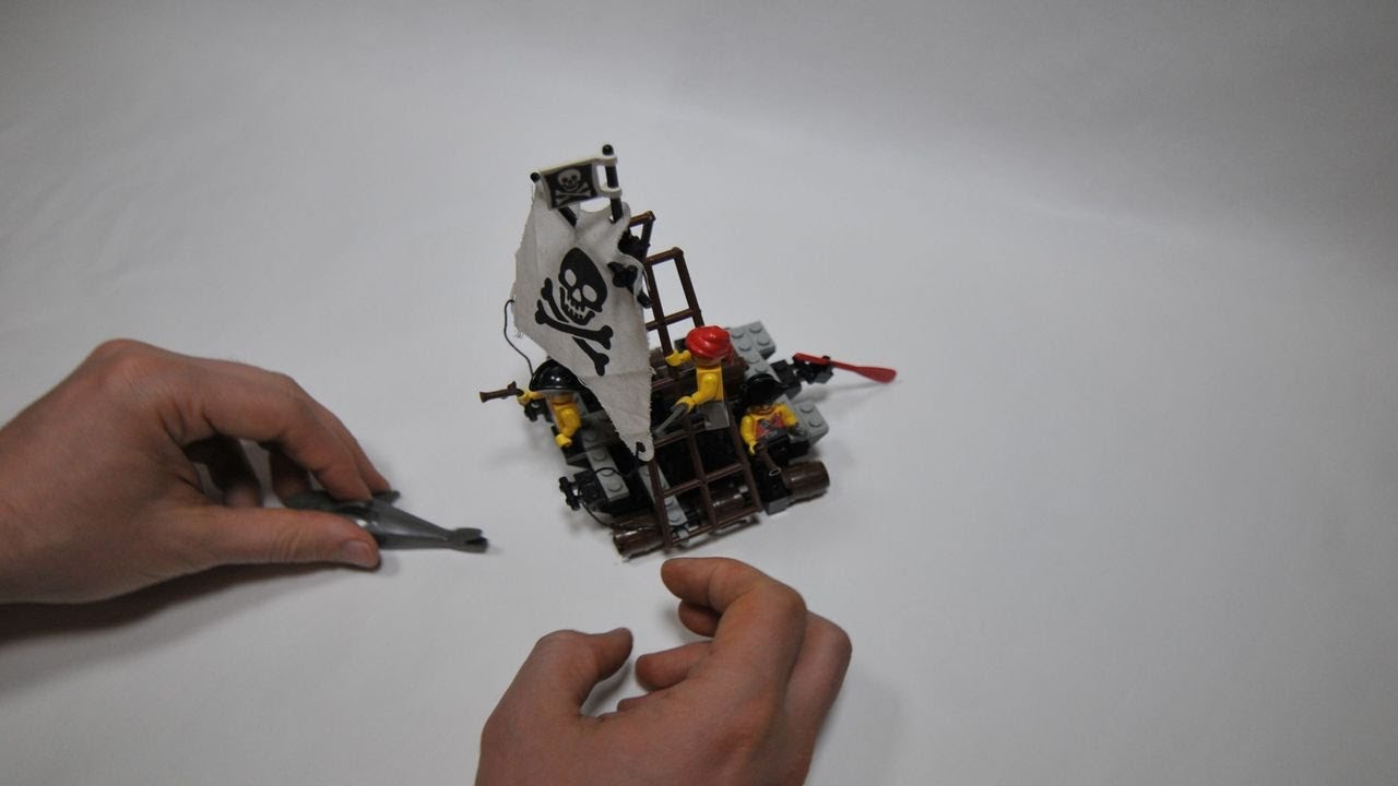 Lego 6261: Building the set Lego 6261 Raft raiders in Time-Lapse - YouTube
